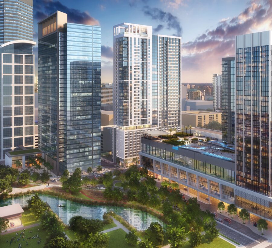 Contemporary Tower Apartments with Rooftop Pool and Downtown Views